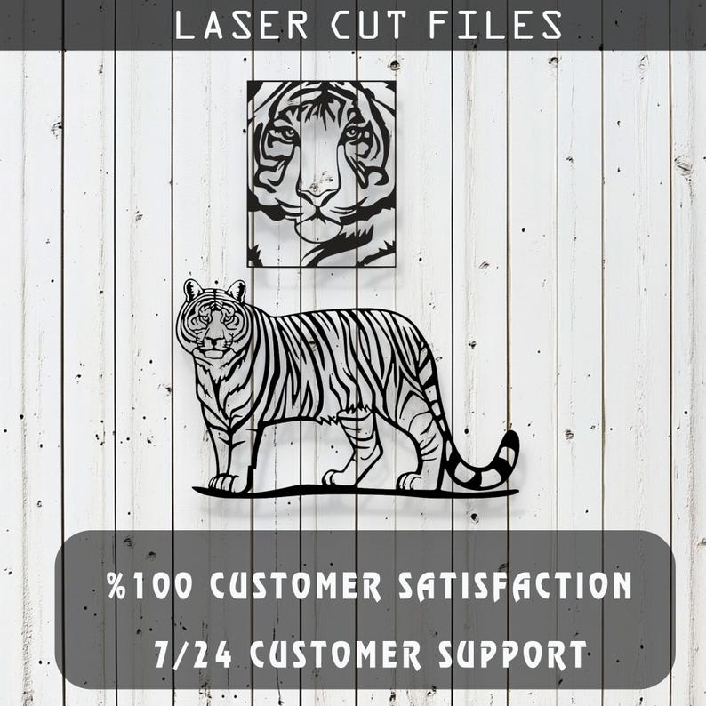 Bengal Tiger Laser Cut Vector Design – SVG, DXF, Ai, Pdf Files for ...