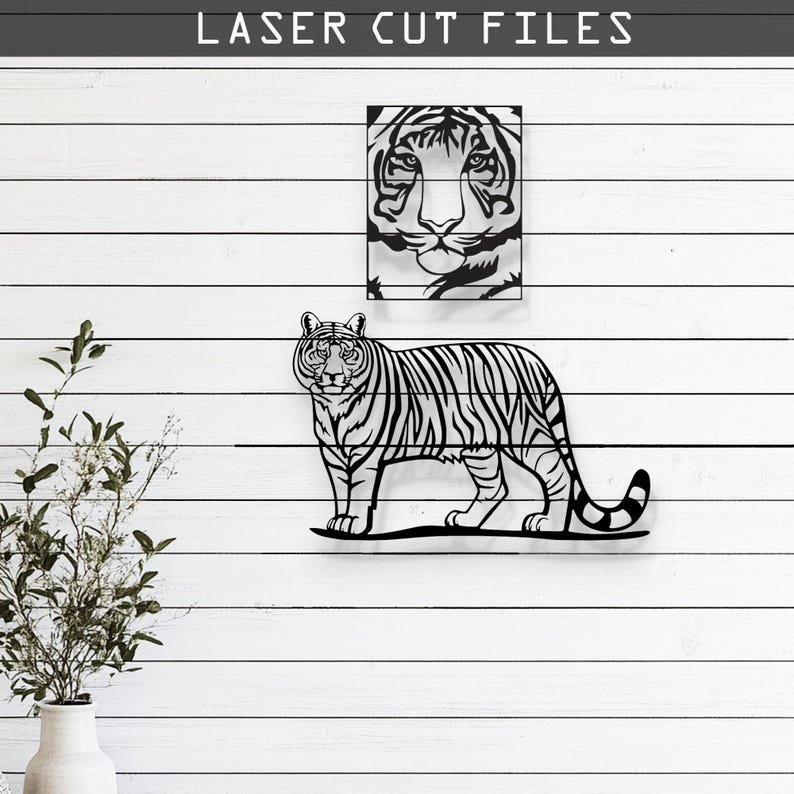 Bengal Tiger Laser Cut Vector Design – SVG, DXF, Ai, Pdf Files for ...