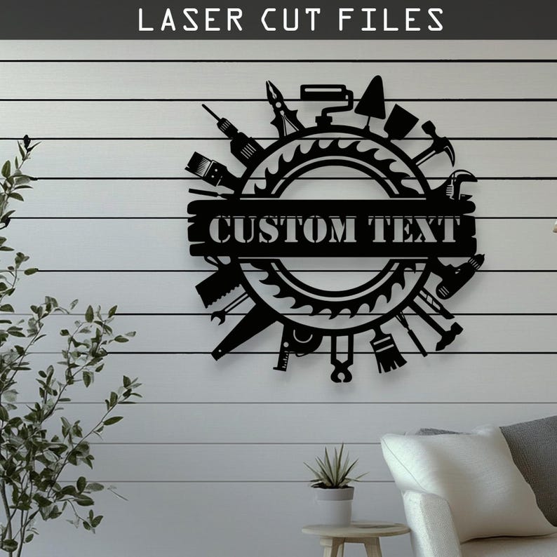 Custom Carpenter Tools Sign - Svg Dxf AI Pdf Cdr EPS - Laser Cut CNC ...
