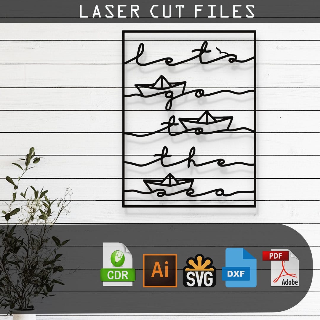 Decorative Origami Paper Boat Laser Cut, Vector Files SVG, DXF, Ai, Pdf ...