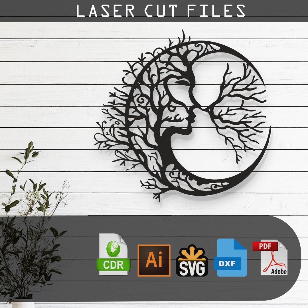 Tree of Life Laser Cut Vector Design – SVG, DXF, Ai, Pdf Files for ...
