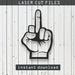 Decorative Middle Finger Laser Cut, Vector Files – SVG, DXF, Ai, Pdf ...