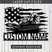 Customizable USA Flag Airboat Silhouette Laser Cut Vector Design – SVG ...