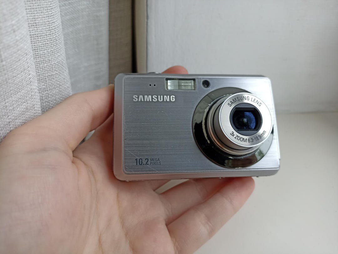 Samsung ES55 Silver 10.2MP Digital Compact Camera Working FULL Set - Etsy