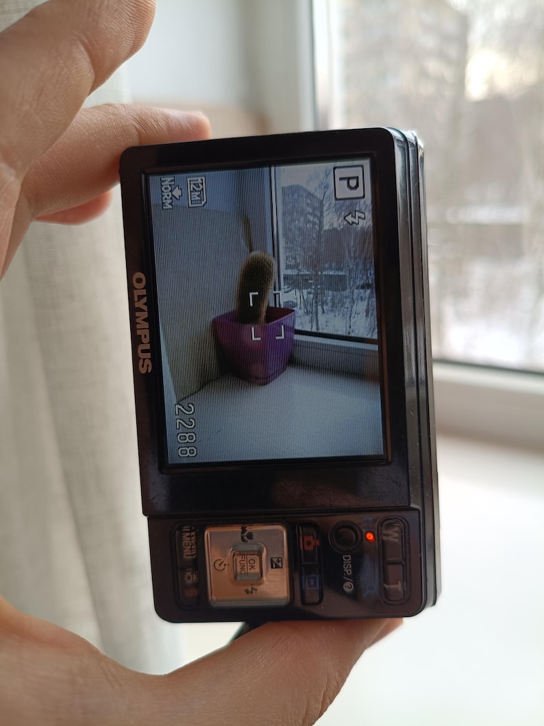 RARE White Olympus FE-4000 12.0MP Digital Compact Camera Working FULL ...