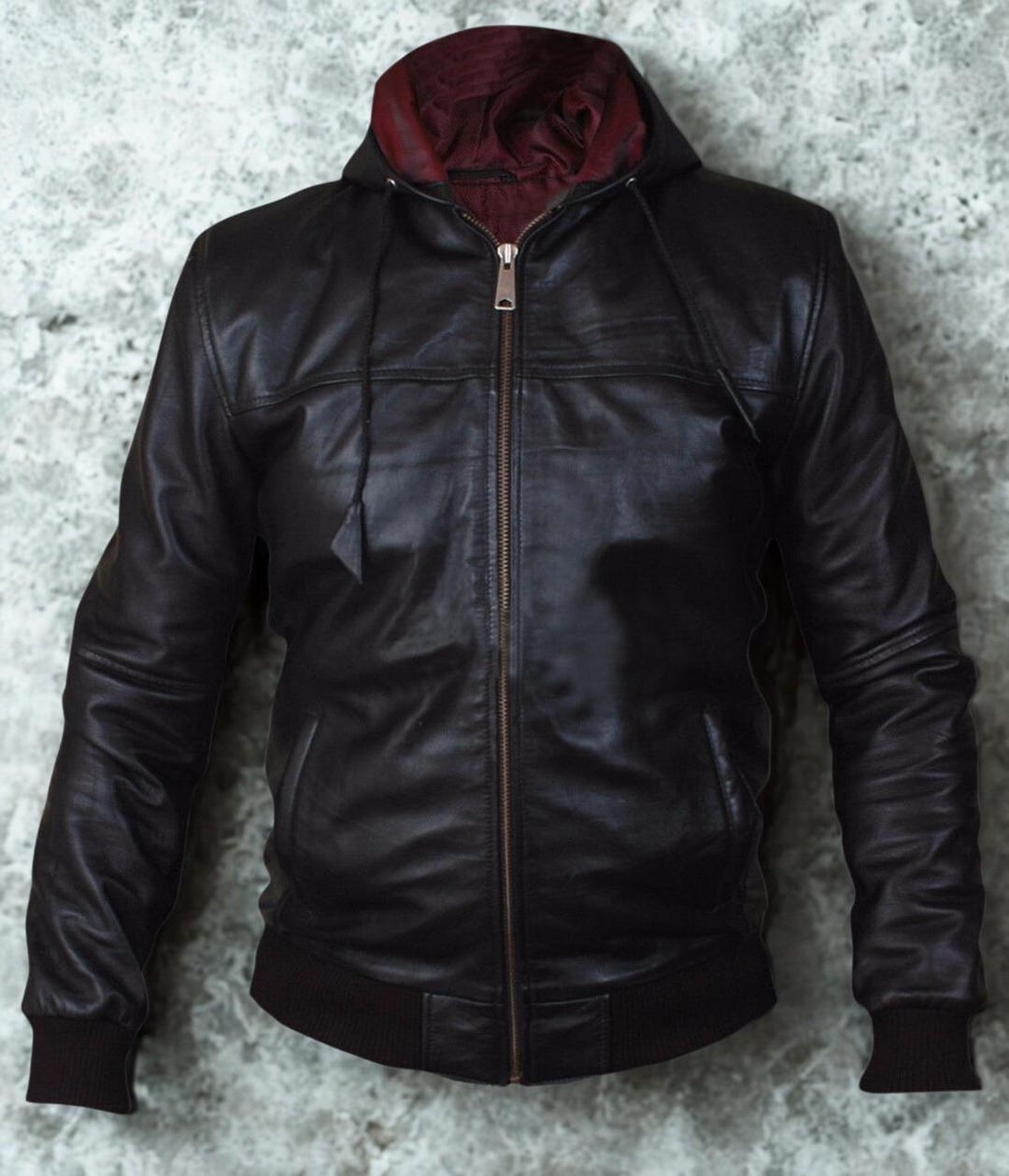 Air Force Hooded Bomber Jacket – Grade A Sheepskin Leather or Faux - Etsy