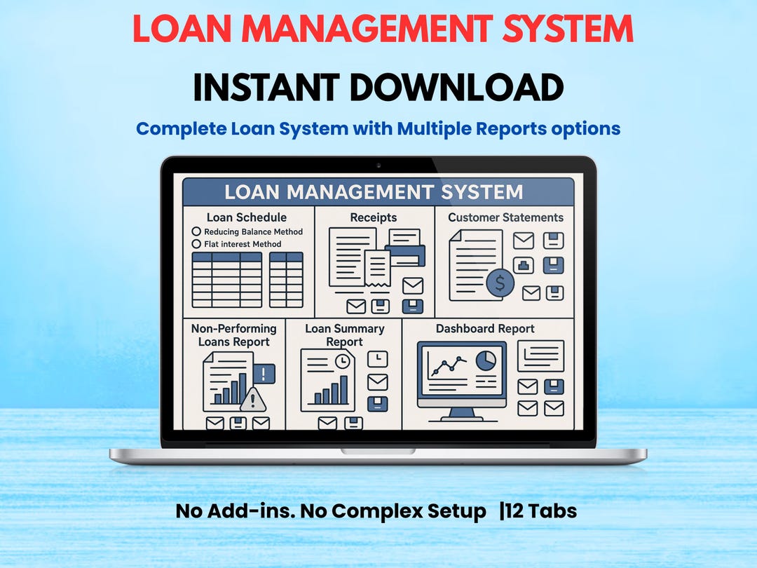 Loan Management System – Powered by VBA in Excel - Etsy