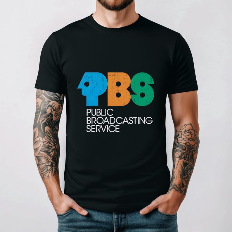 Vintage Protect P.B.S Save Public Broadcasting Service 80s Nostalgia T ...
