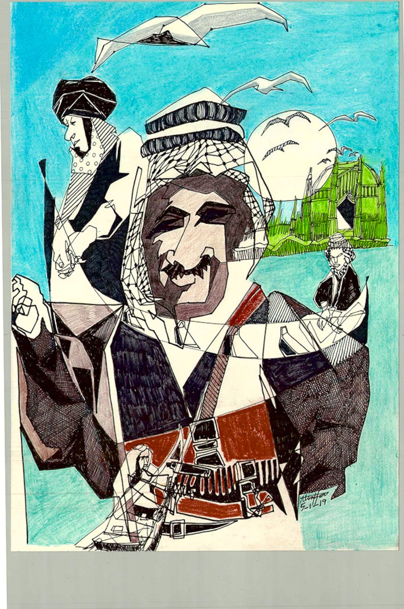 Original 11.5x18 In Arab Marshes Shiek Iraq Iraqi Culture - Etsy