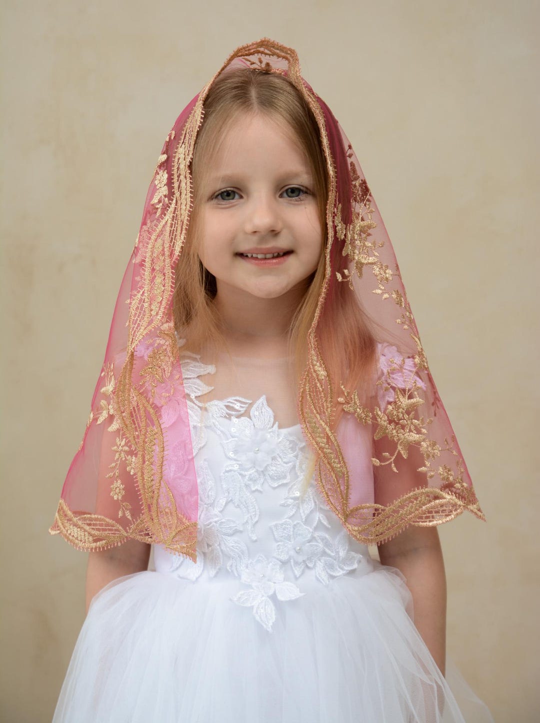 Child Catholic Veil for Church, Children Girl's First Communion Veil ...