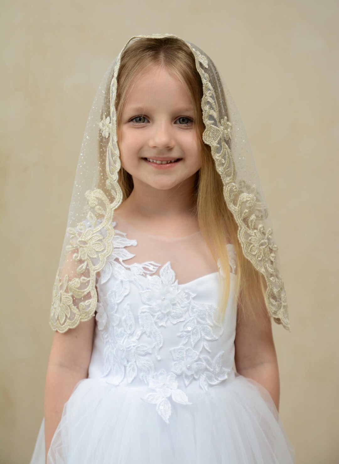 Children Girl's First Communion Veil, Child Catholic Veil for Church ...