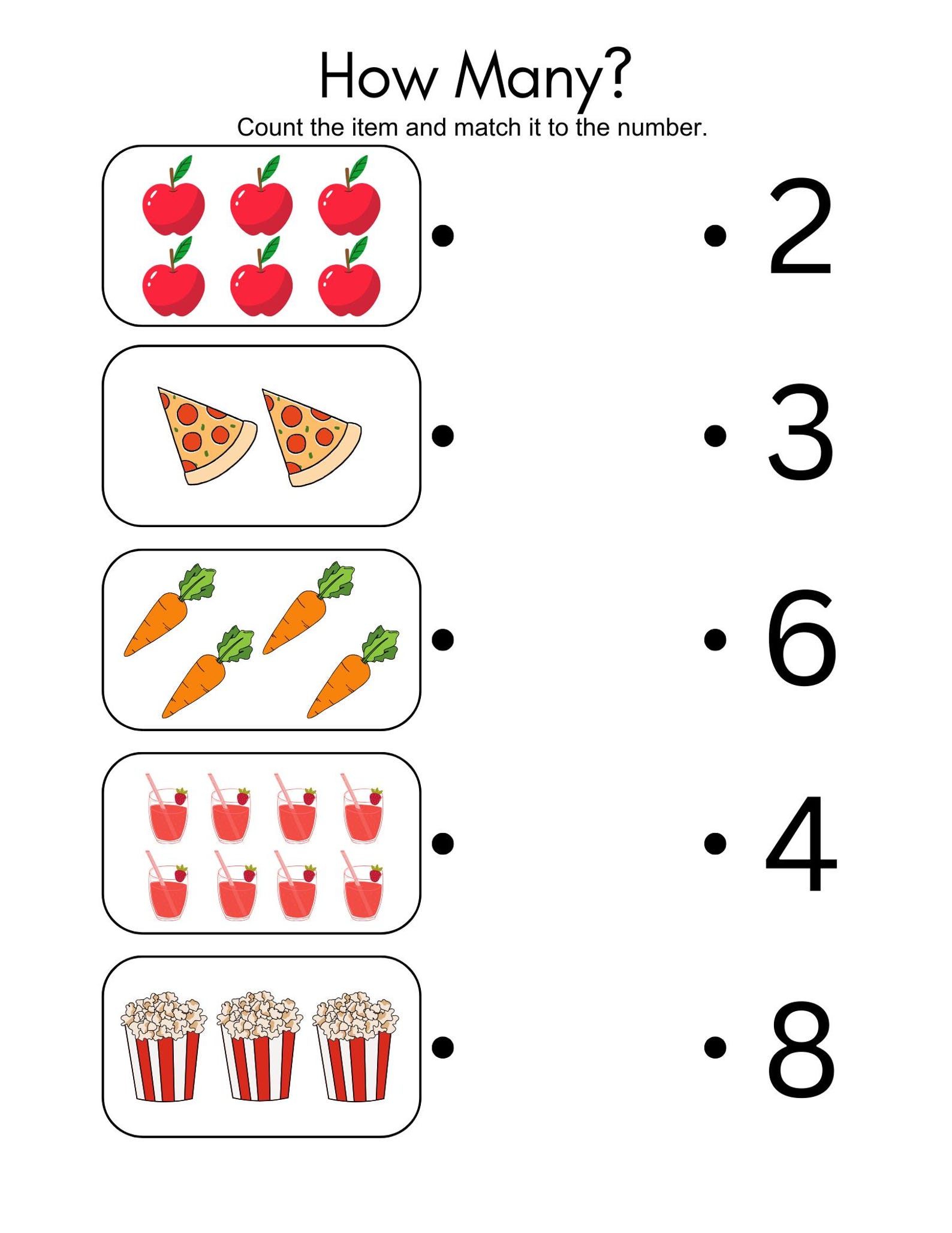 Number Matching - Etsy