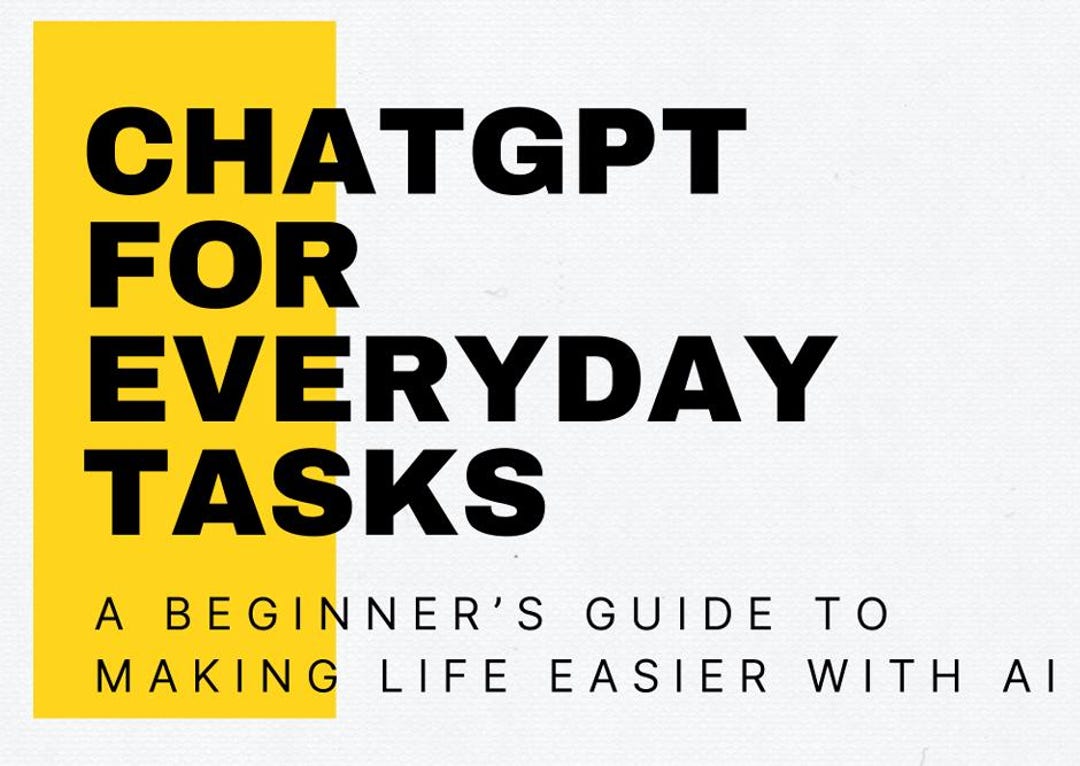 Chatgpt Starter Guide – Printable AI Beginner’s Guide for Everyday Life ...
