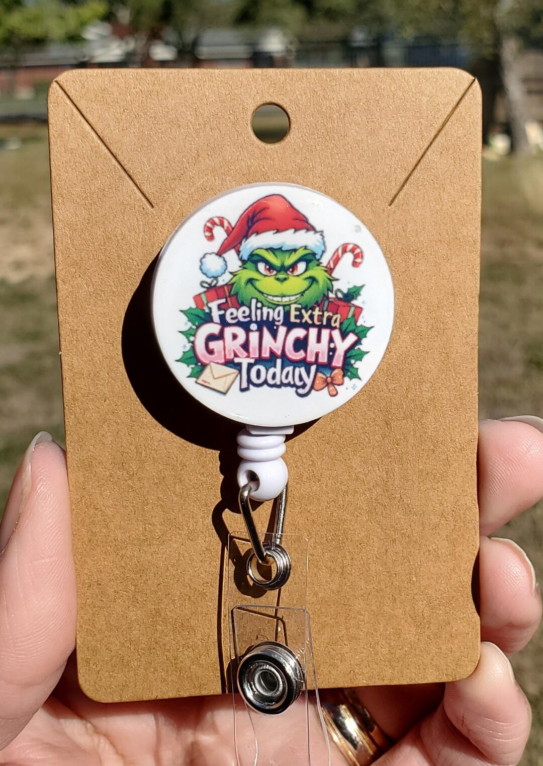 Grinch Christmas Retractable ID Badge Reels - Various Designs - Etsy