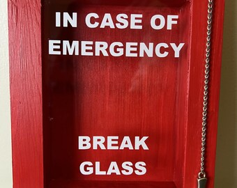 CUSTOM in Case of Emergency Break Glass | Real Candy | Shadow Box ...