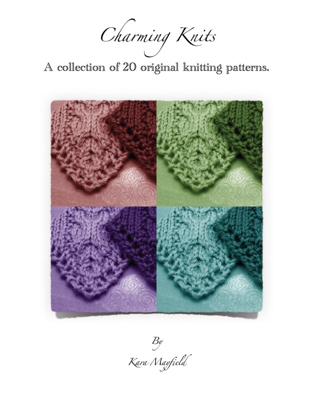 Charming Knits 20 Knitting Patterns Instant Download Gloves Wrap Pouch ...
