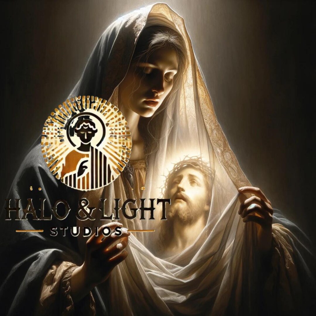 Saint Veronica Holy Face Art: Catholic Christian Decor (digital ...