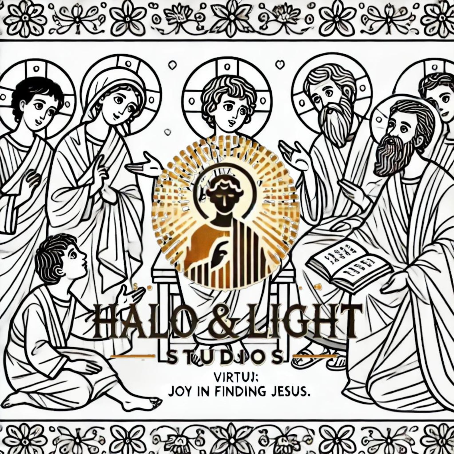 Catholic Rosary Mysteries Printables: Coloring Pages Bundle (digital ...