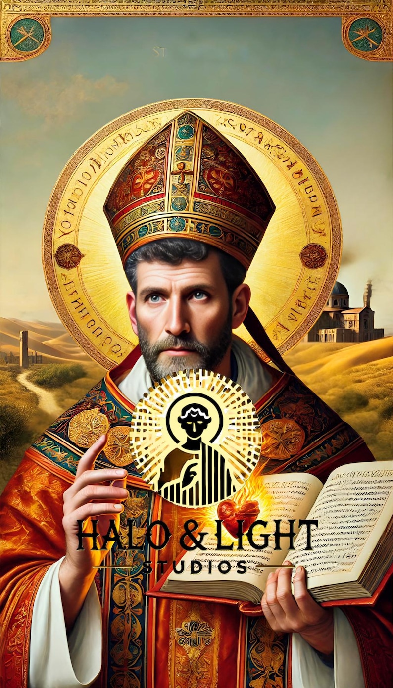 Saint Augustine of Hippo - Renaissance-style Digital Print | Catholic ...
