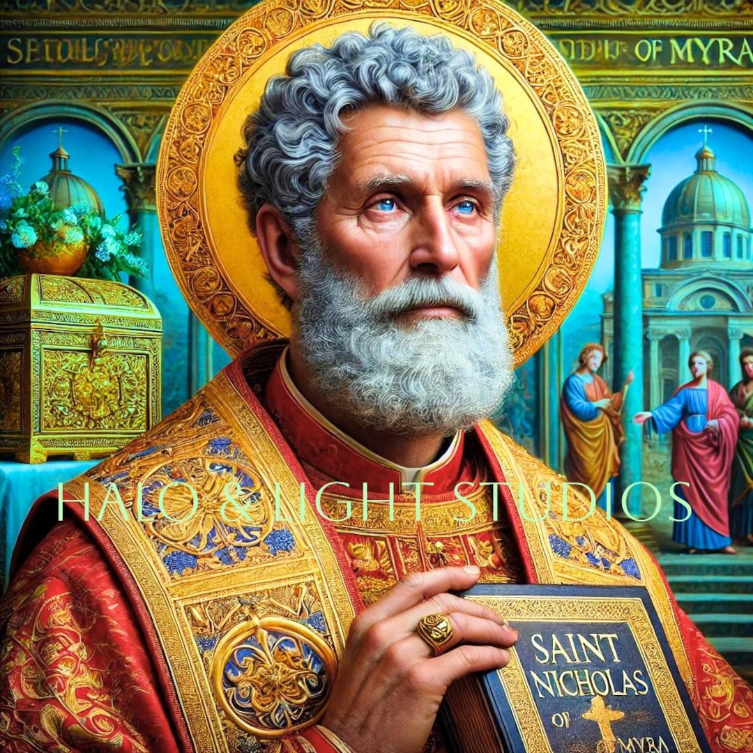 Saint Nicholas of Myra | Lifelike Digital Art | Orthodox & Catholic ...