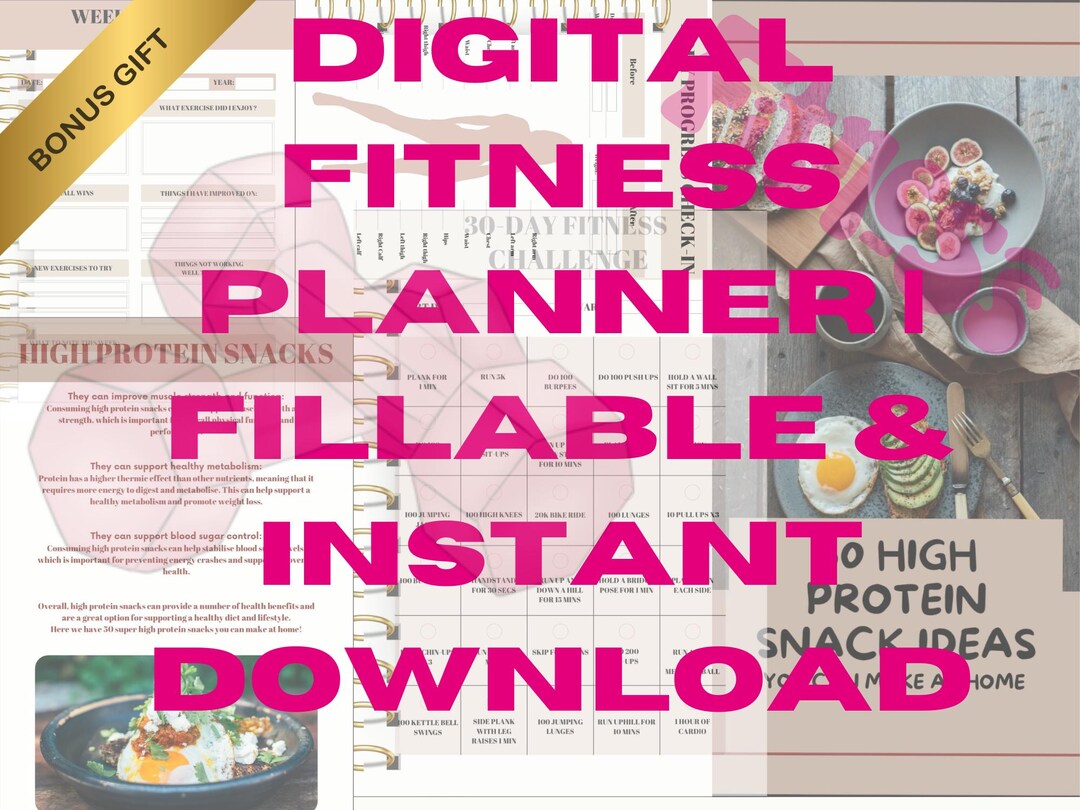 Body Recomp Planner | 12-week Digital Fitness & Nutrition Tracker - Etsy