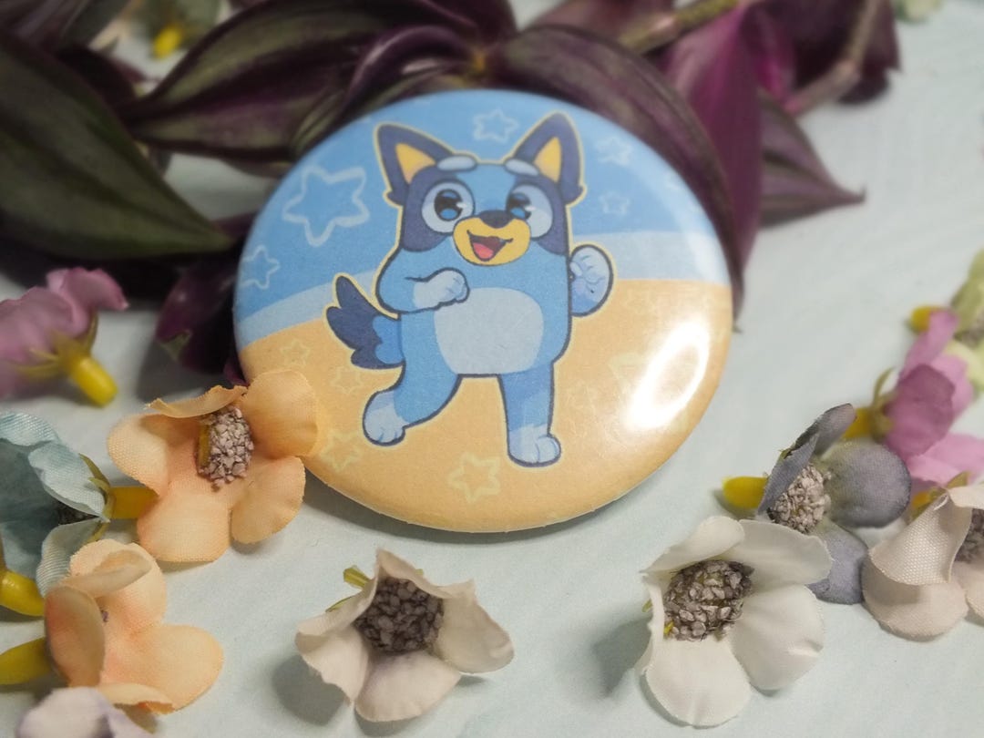 Bluey 50mm Button Badge - Etsy