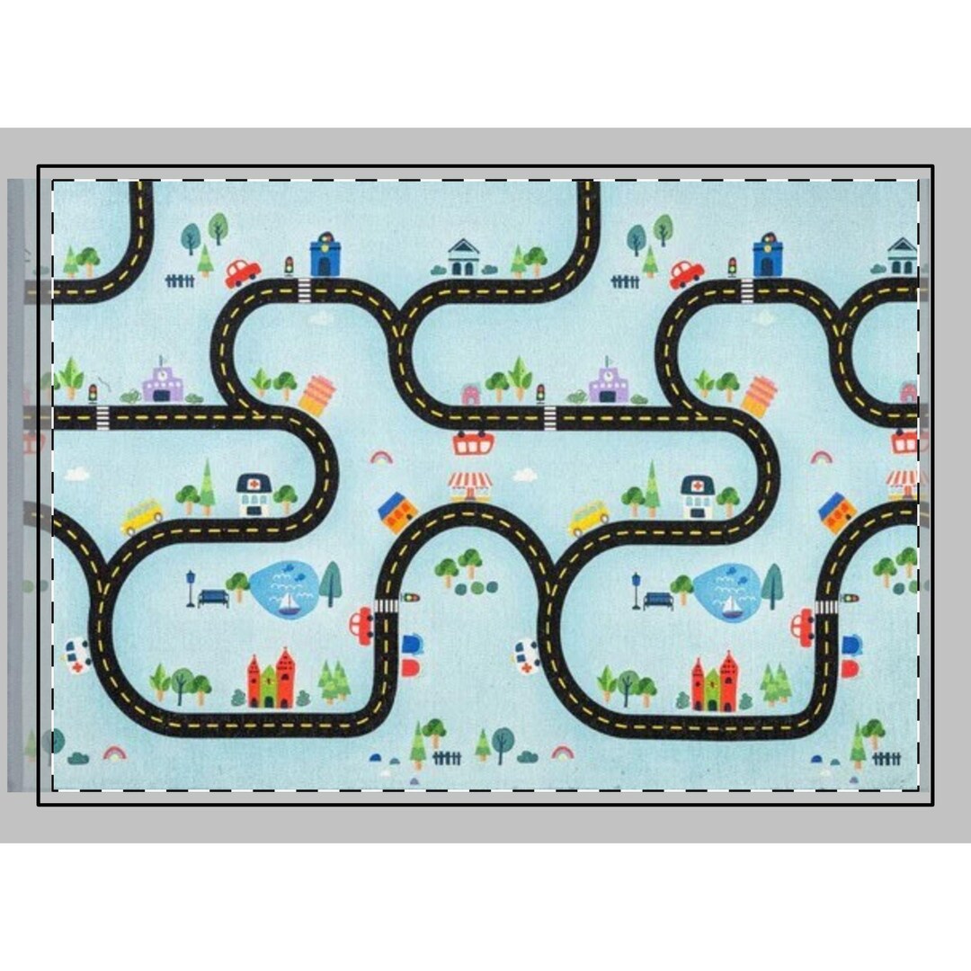 Playful Road Map Rug - Perfect for Kids' Rooms, Playrooms, Nursery ...