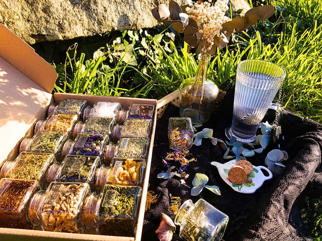 Apothecary Kit With 15 Vials of Stimulating Plants, Flowers & Spices ...