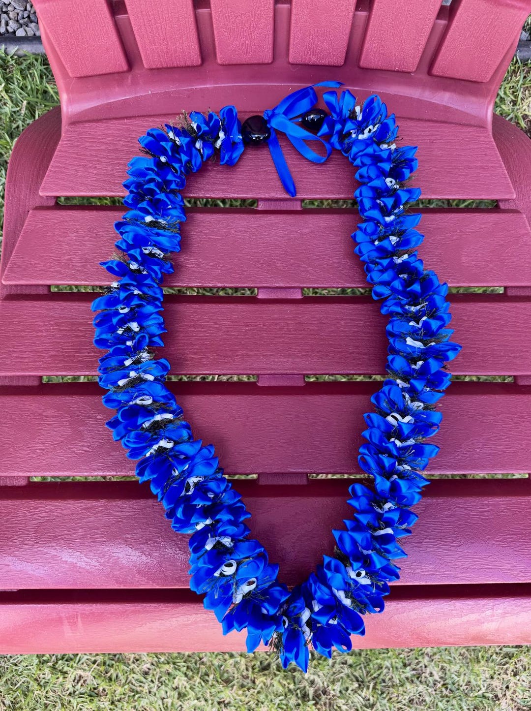 Tiare Tahitian Gardenia Hawaiian Flower Ribbon Lei | Graduation Lei ...