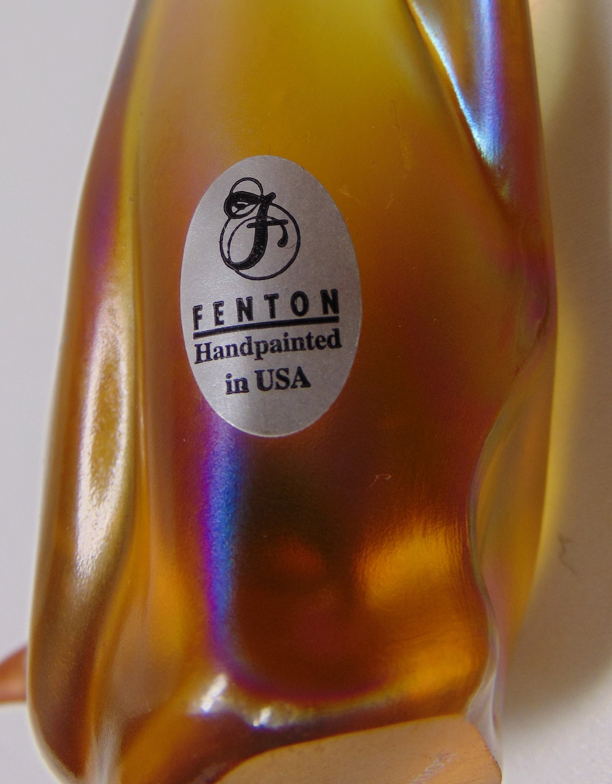 Fenton Art Glass Millennium Collection Iridescent Amber Dove - Etsy