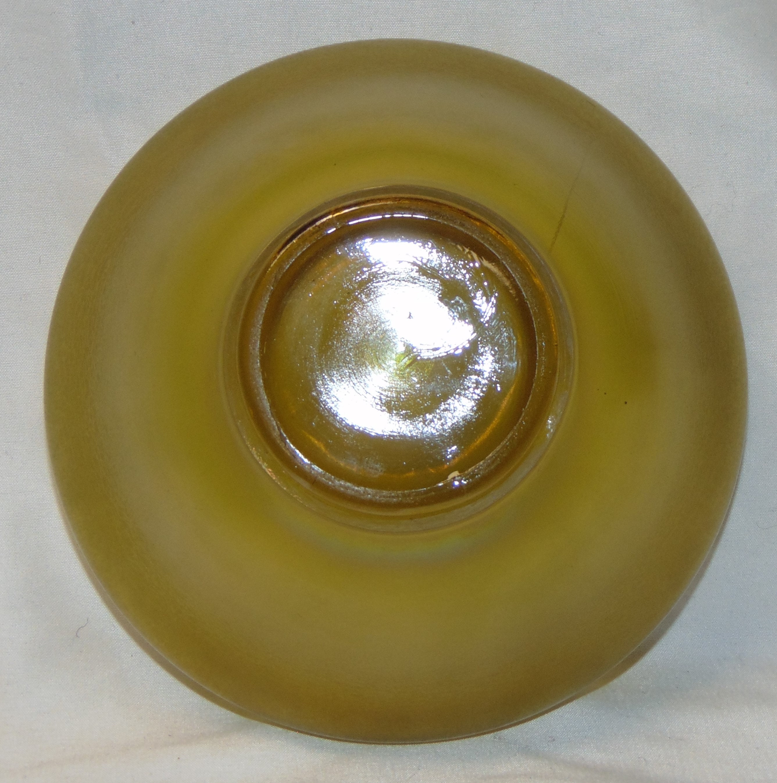 Vintage Northwood Iridescent Stretched Carnival Glass Cupped Bowl 693 ...