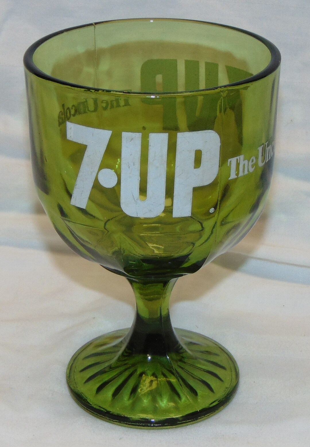 7 up the Uncola Glass Vintage Green Goblet - Etsy