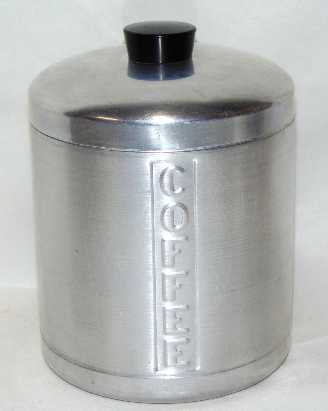 Vintage Coffee Canister Aluminum Very Good Condition - Etsy