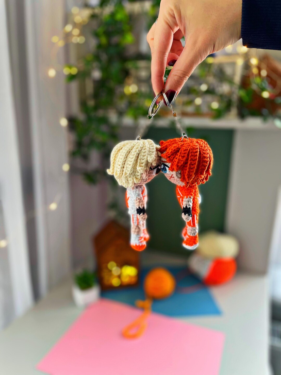 Andrew Minyard & Neil Josten Crochet Amigurumi - Kissing Magnetic ...