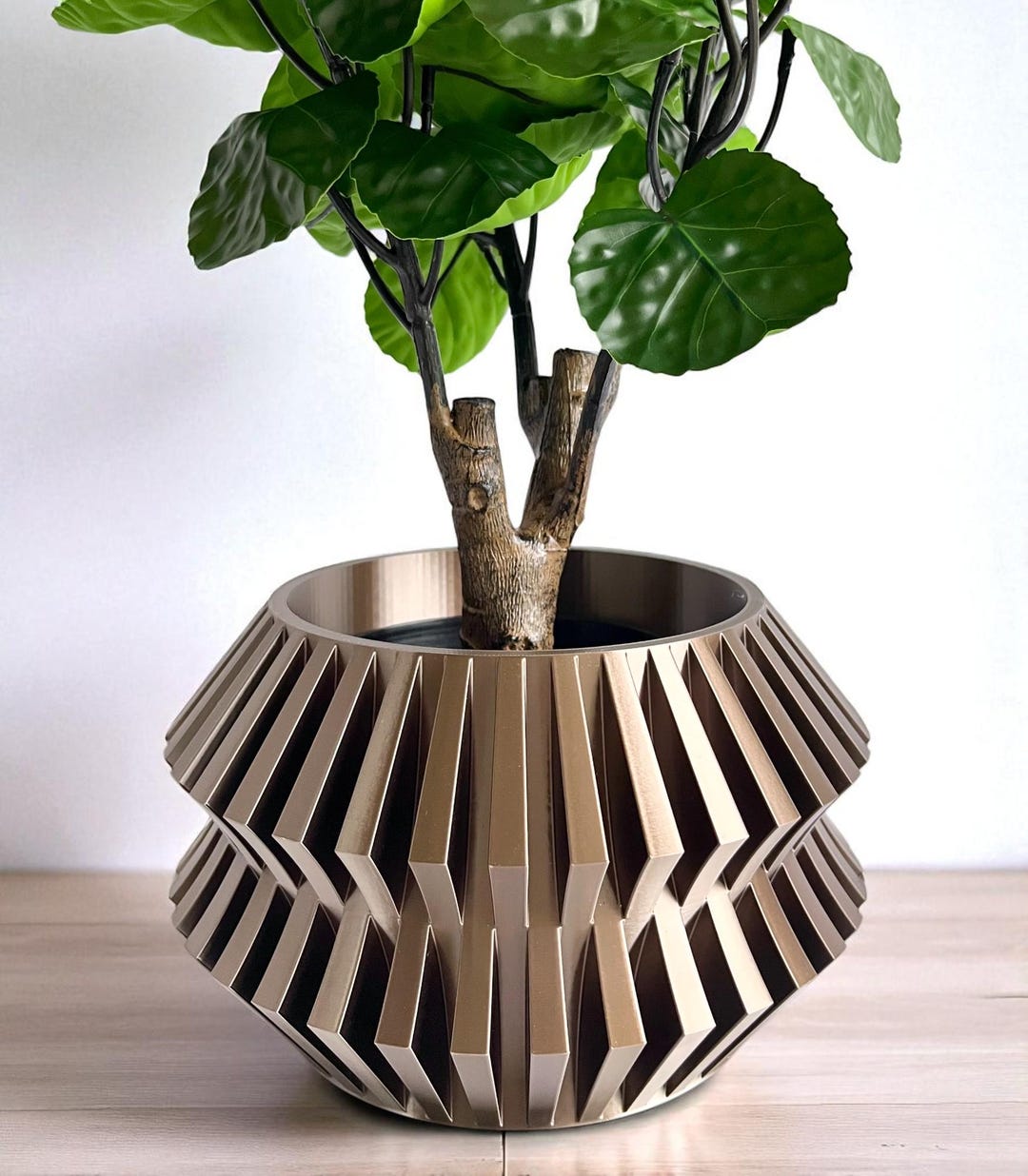 Metallic Bronze Silk PLA Plant Pot: Luxe Indoor Planter - Etsy