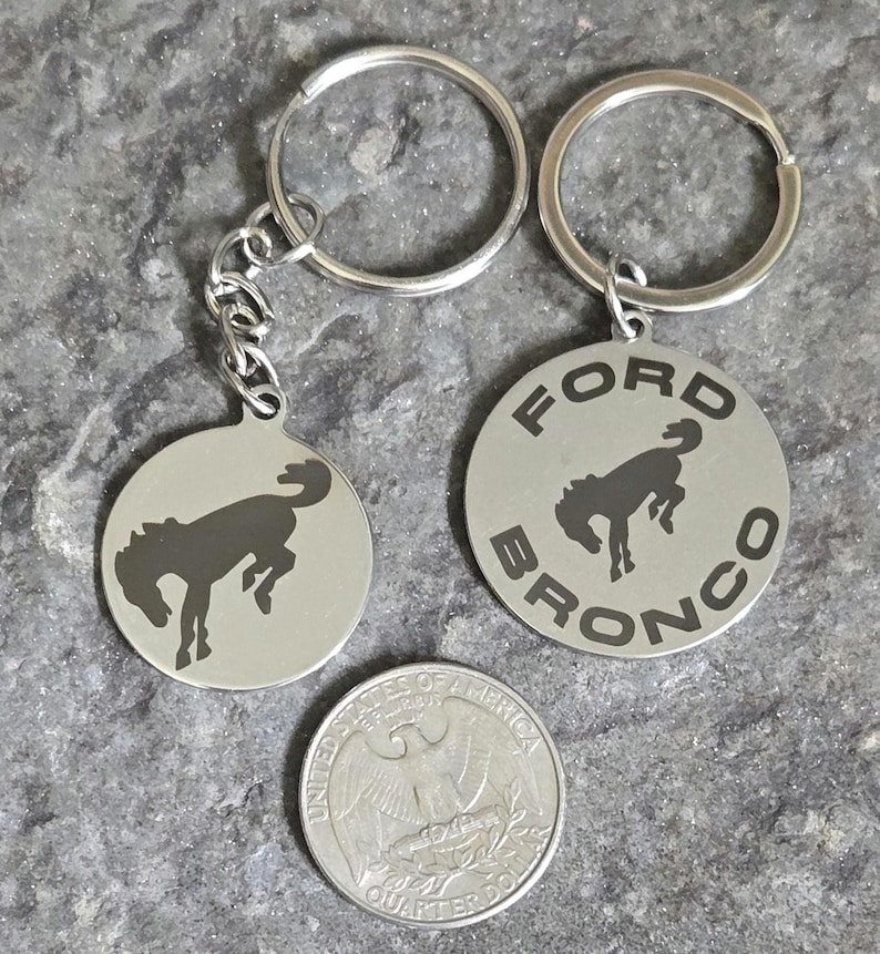 Ford Bronco Engraved Keychain - Etsy
