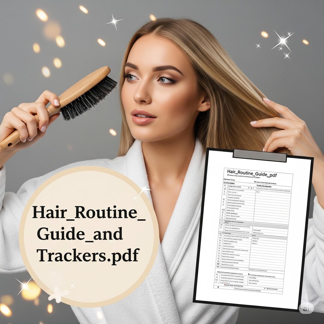 Printable Hair Care Tracker – Digital Self-care Planner for Women | PDF ...