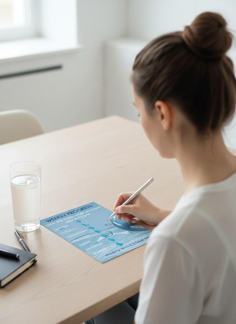 Printable Hydration Tracker Bundle, Canva Editable Water Intake Log ...