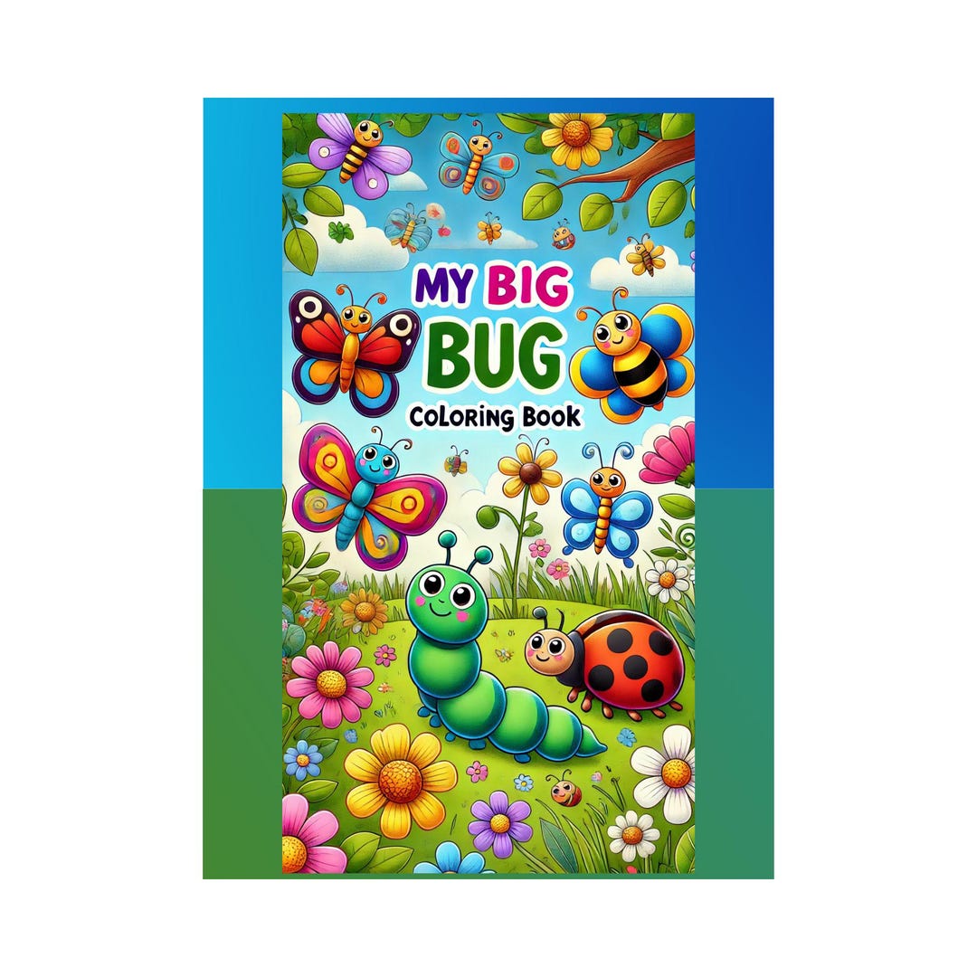 My Big Bug Coloring Book | Kids Printable Coloring Book | Fun Activity ...