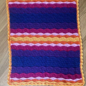 CROCHET PATTERN PDF - Sunset Crochet Blanket Design, Us Terminology ...