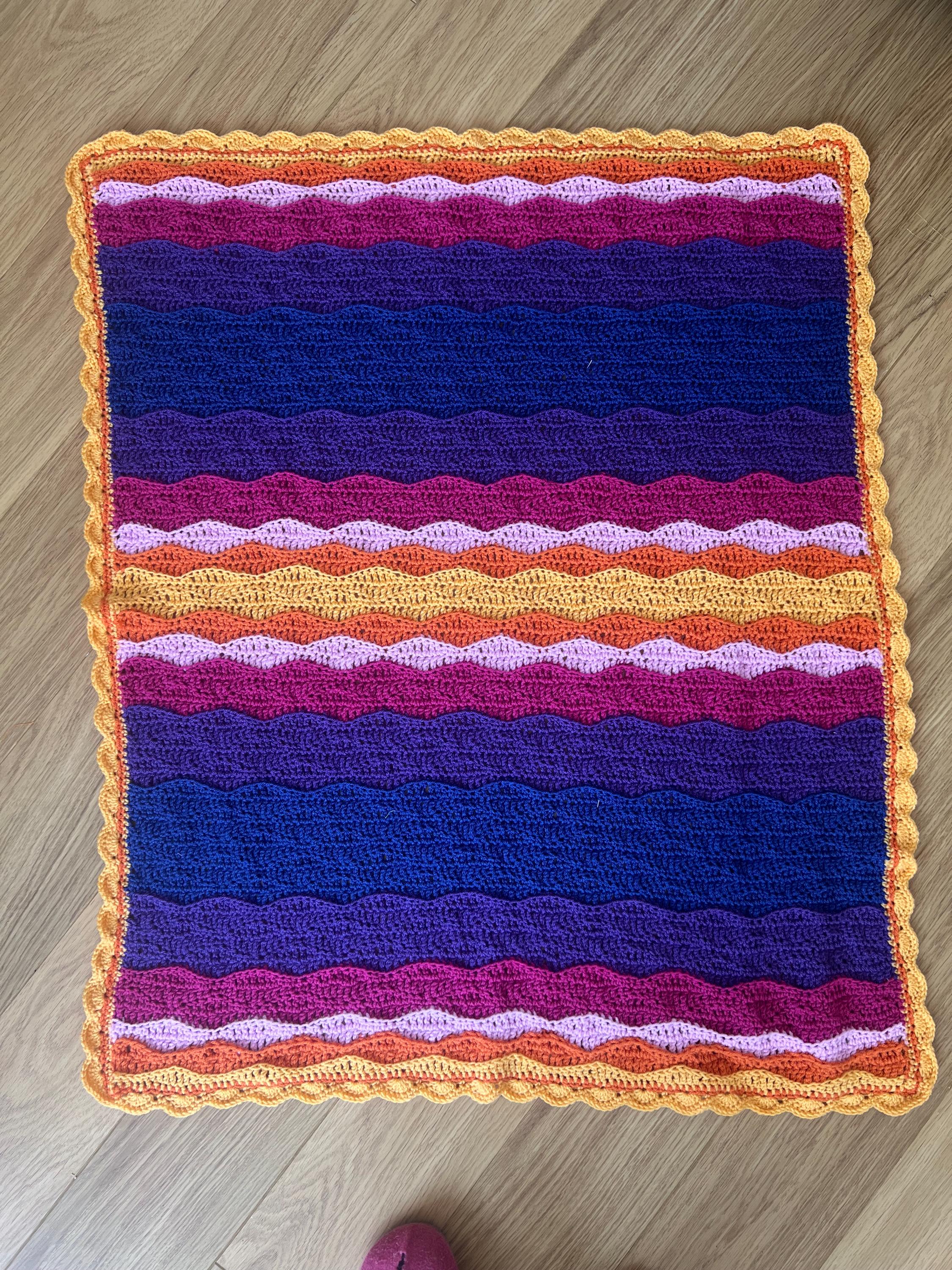 CROCHET PATTERN PDF - Sunset Crochet Blanket Design, Us Terminology ...