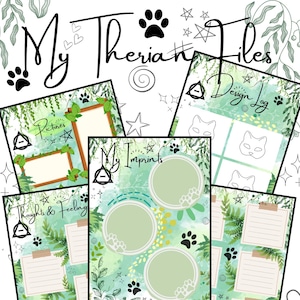 Therian Journal | Scrapbook | Jotter | Diary Pages PACK 2 - Etsy