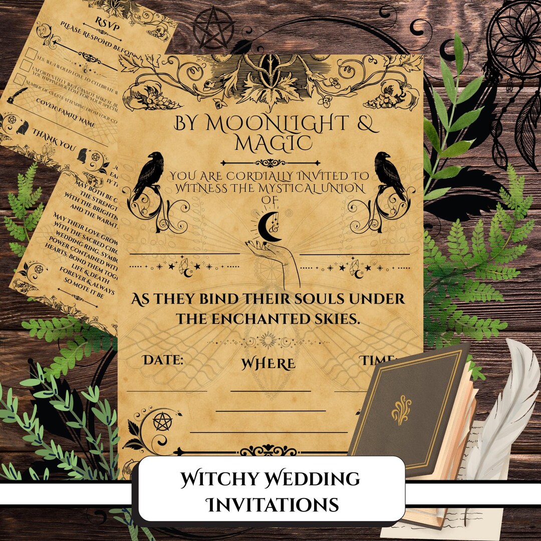 Witchy Themed Wedding Invitations - Etsy