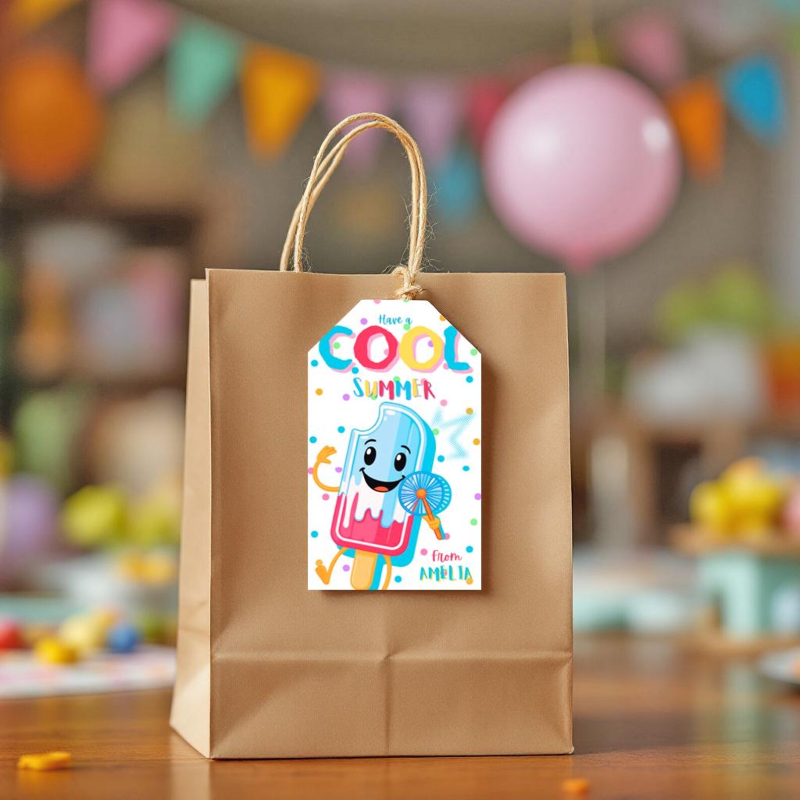 Editable Cool Summer Teacher Appreciation Gift Tag, Have A Cool Summer ...