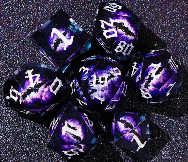 Dnd Void Rift Dice Set – Crystal Edition [dnd] - Etsy