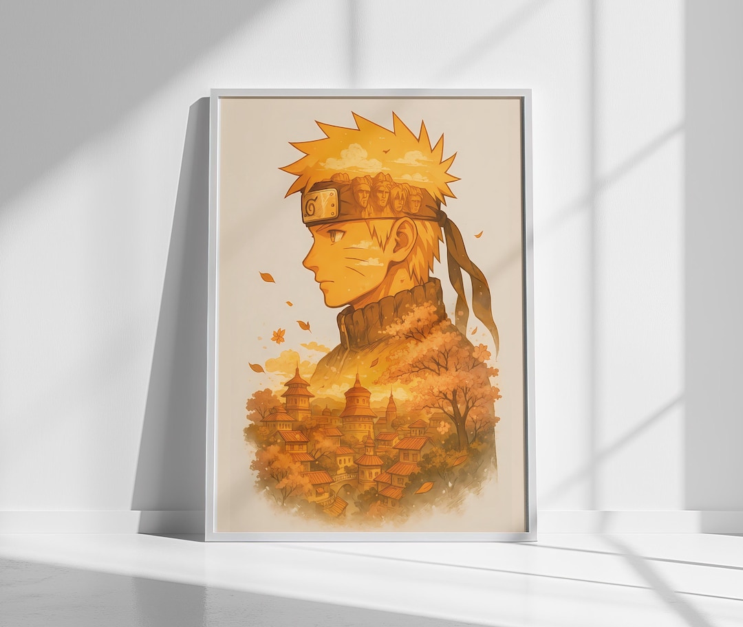Poster Naruto – Konoha Village Wall Art | Hokage Anime Print | Wall Art ...
