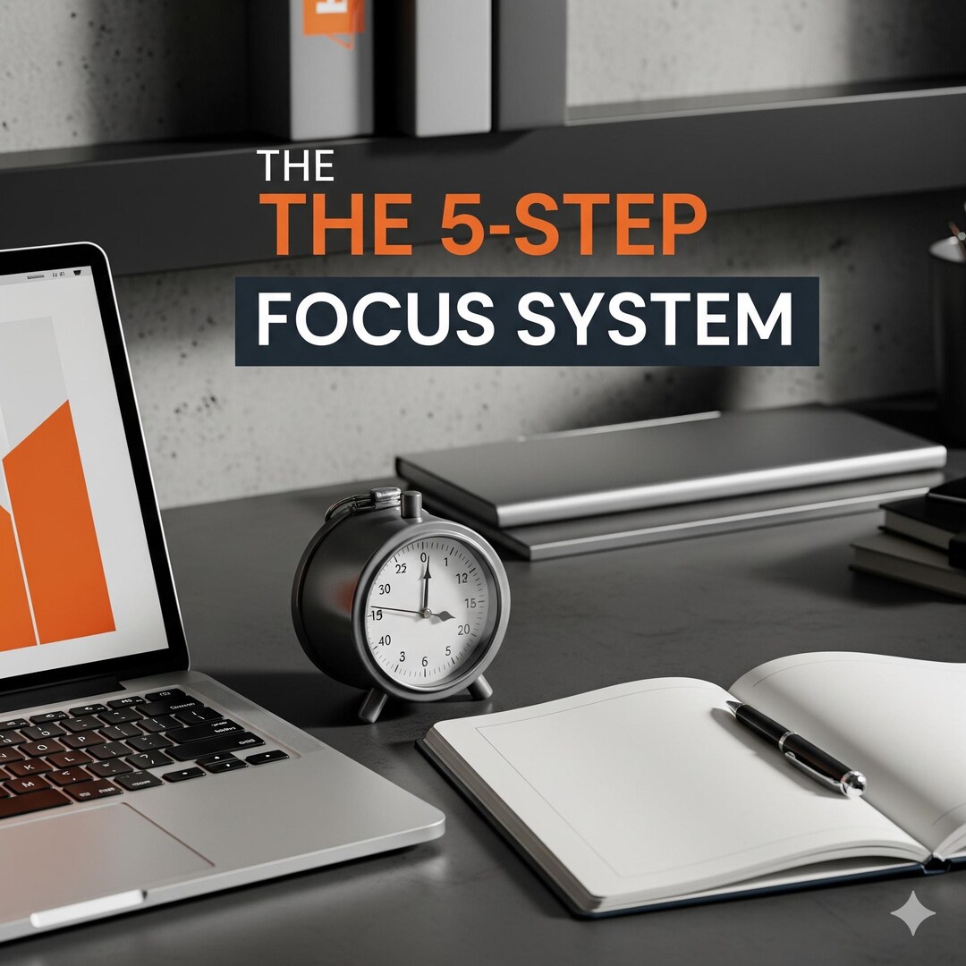 The 5-step Focus System | Productivity Planner PDF | Deep Work Guide ...