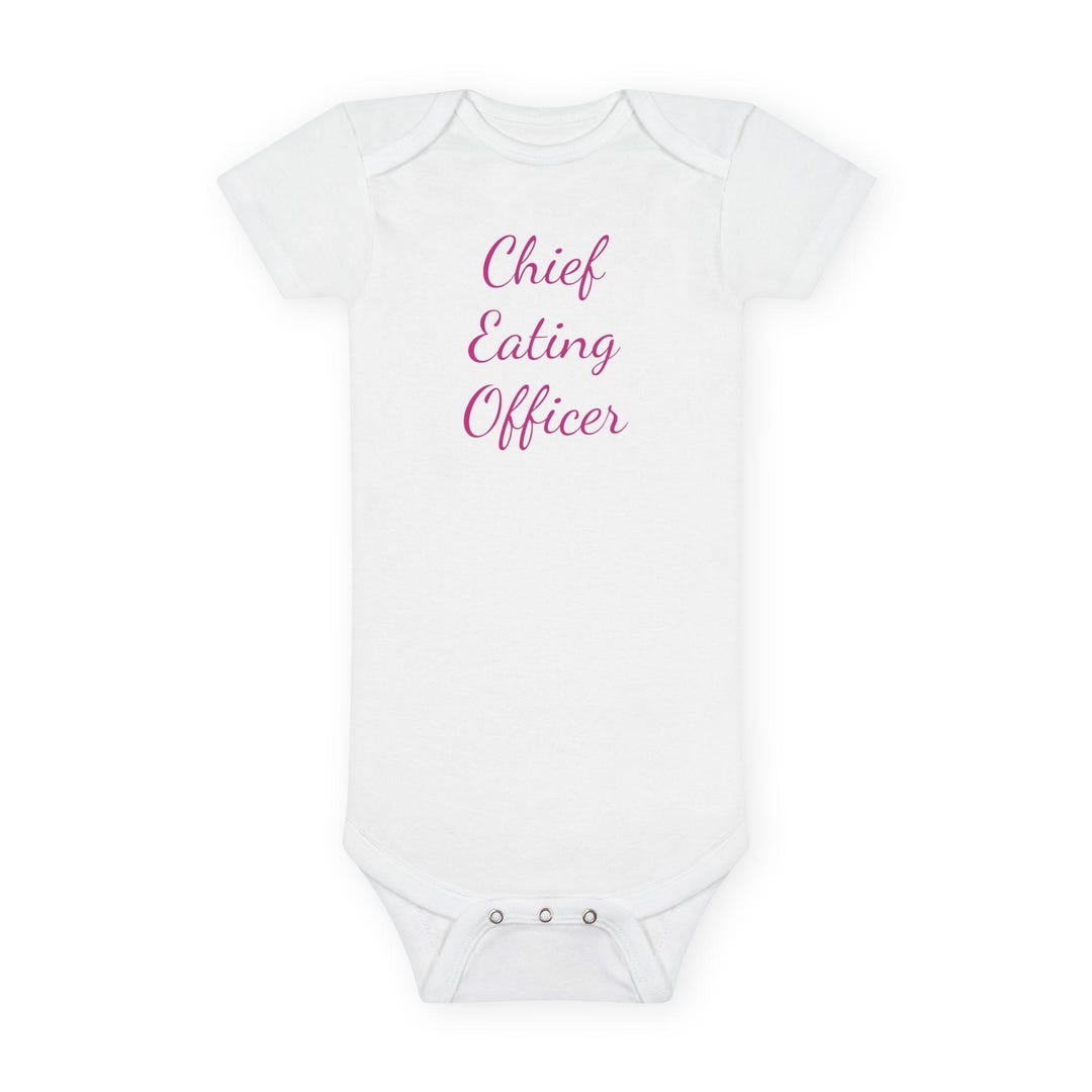 Chief Eating Officer Baby Onesie® | Cute Baby Gift, Infant Bodysuit ...