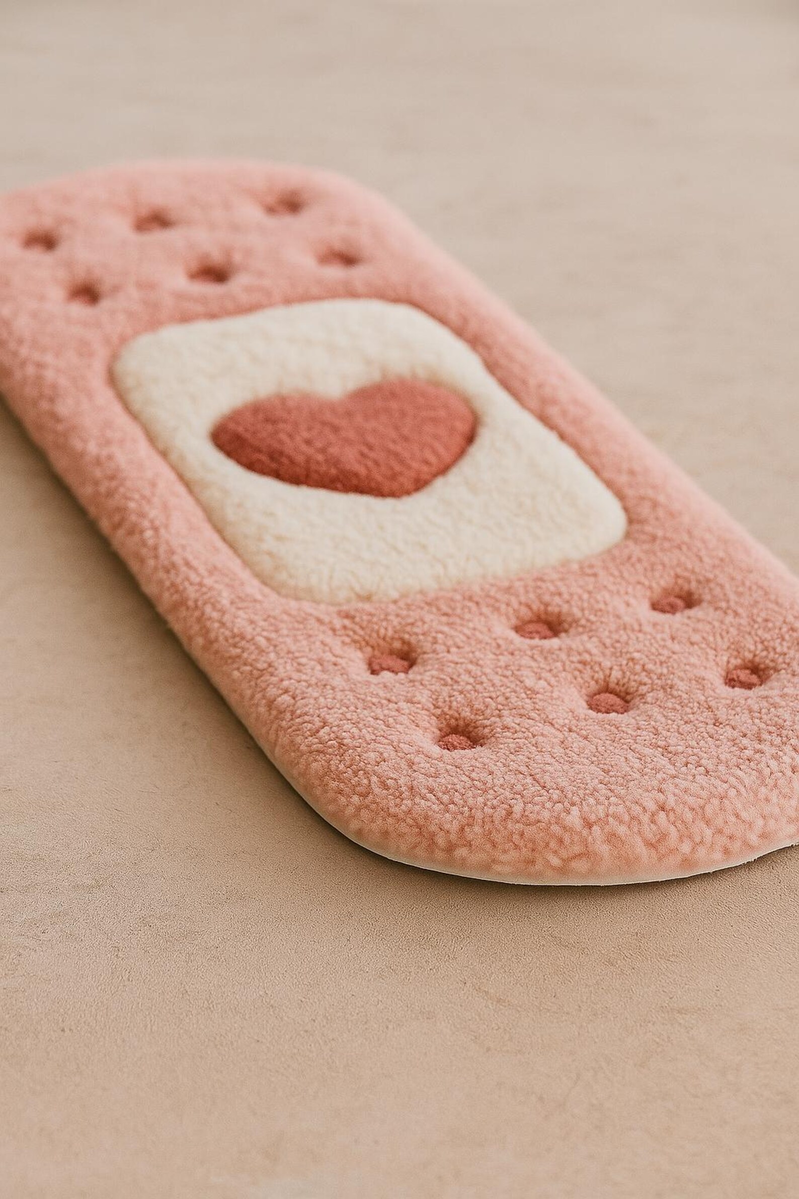 Handmade Bandage Heart Rug: Kawaii Plush Decor for Kids - Etsy