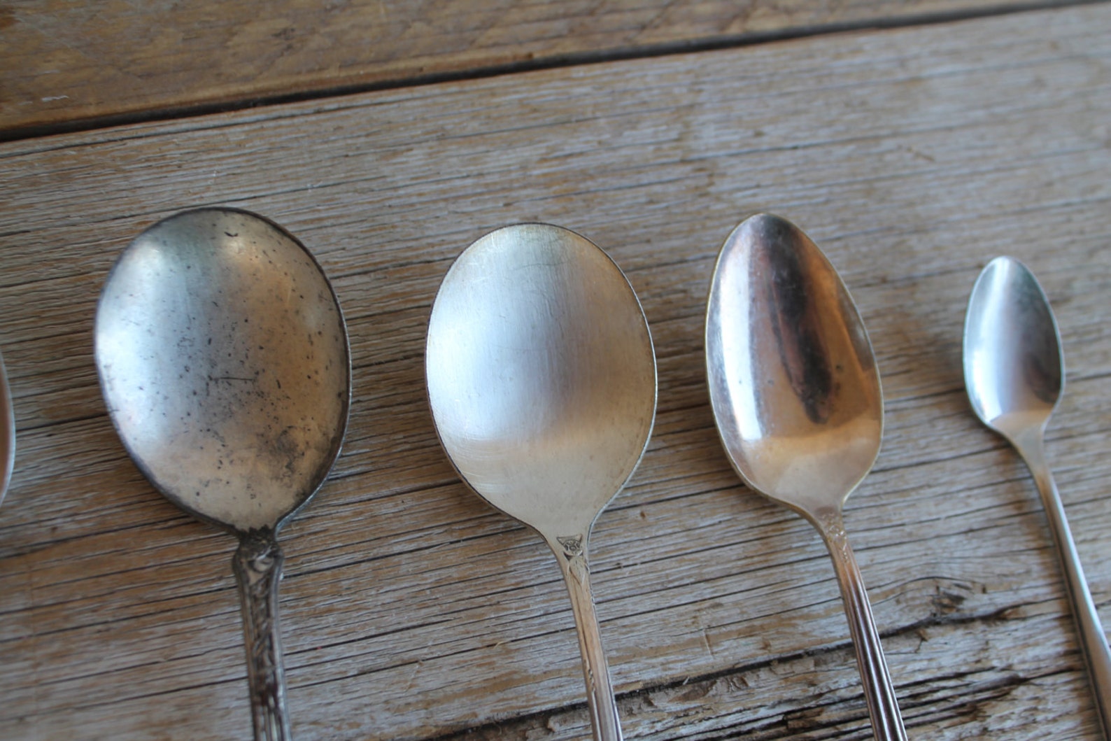 Vintage Silverplate Spoons // Random Set of 7 // Upcycle - Etsy